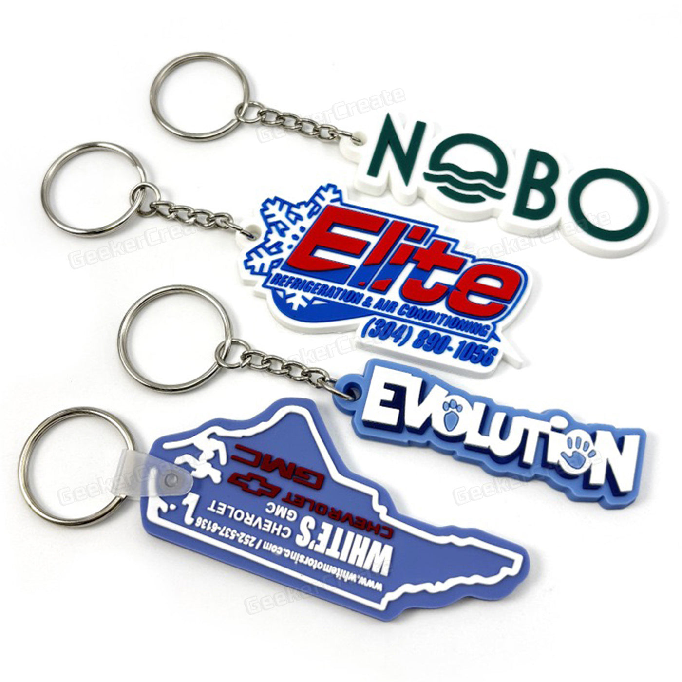 Custom Logo Rubber Keychain 2D Promotional PVC Keyring for Giveaways ...