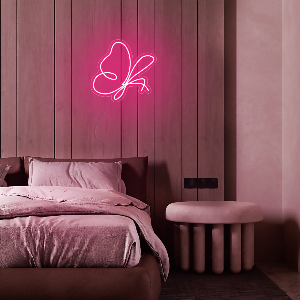Butterfly Abstract LED Neon Sign - Mini Neon Sign – GeekerCreate